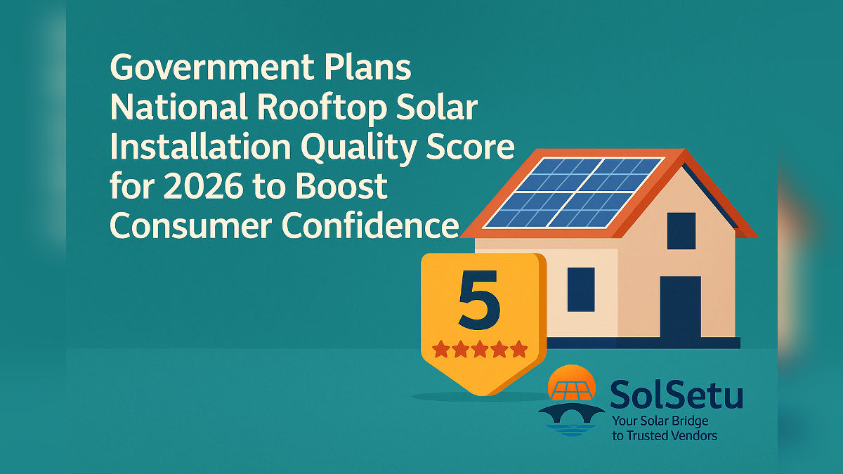 Government Plans National Rooftop Solar Installation Quality Score for ...
