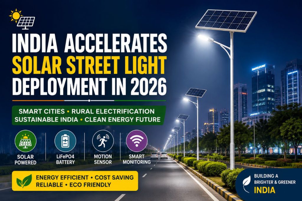 India Accelerates Solar Street Light Deployment in 2026 as Smart ...